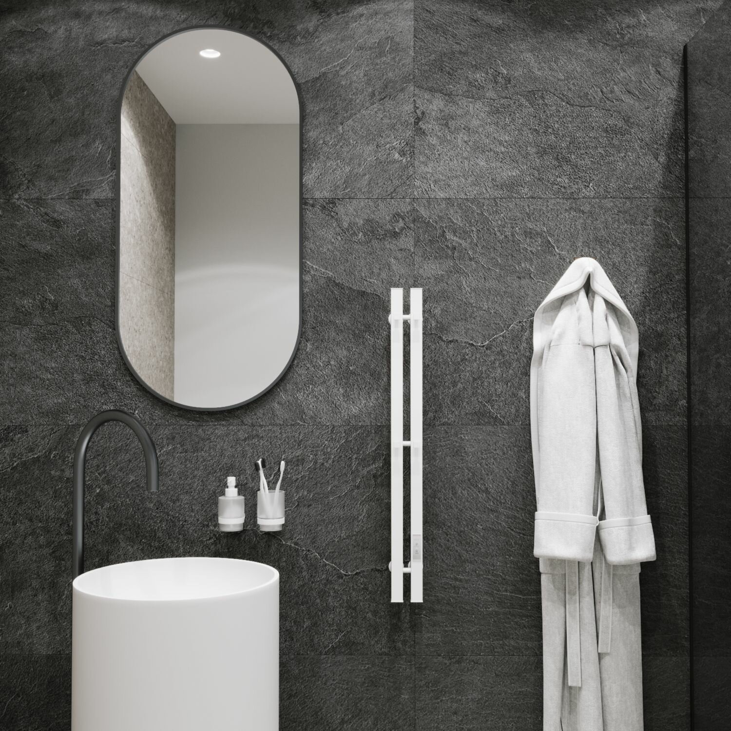 Полотенцесушитель электрический Маргроид Inaro 2, 80х9, профильный , белый