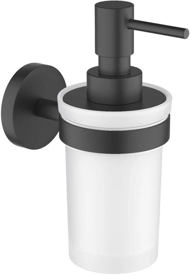 Дозатор для жидкого мыла Schein Kahlo 9138MB настенный, черный матовый