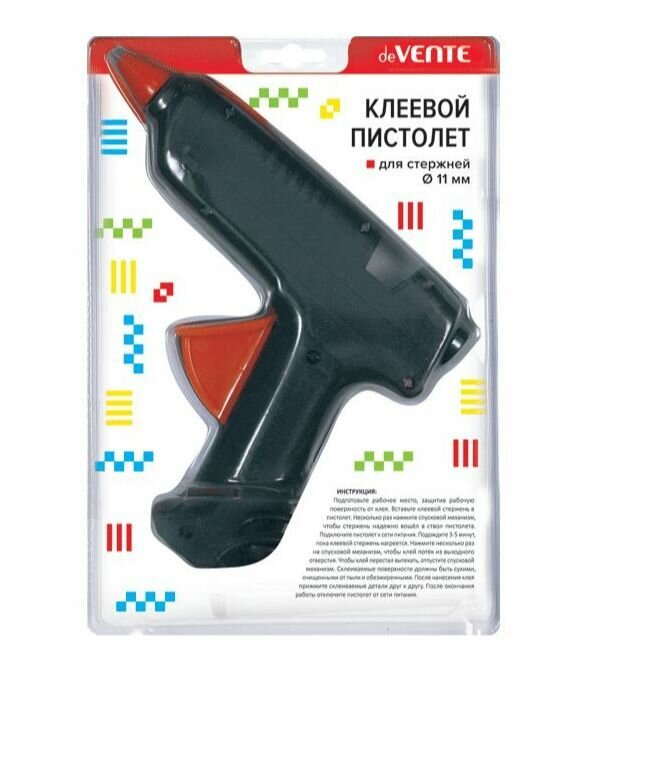 Клеевой пистолет, мощность 60 Вт, диаметр клеевого стержня 11 мм