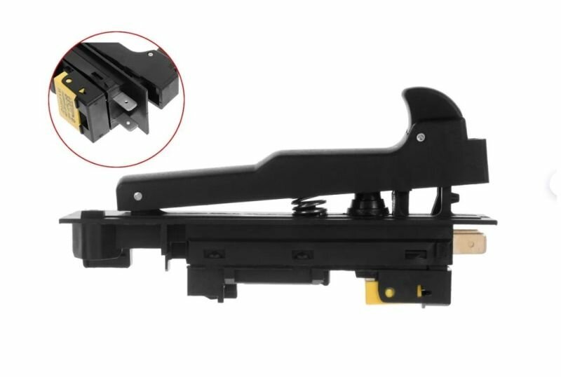 Выключатель (кнопка) для болгарки УШМ GA9020, 9069; Интерскол УШМ-230/2100Т, УШМ-230/2600; Hitachi G23SR, G23SS (2 клеммы, 00.10.01.01.11, 651146-1)