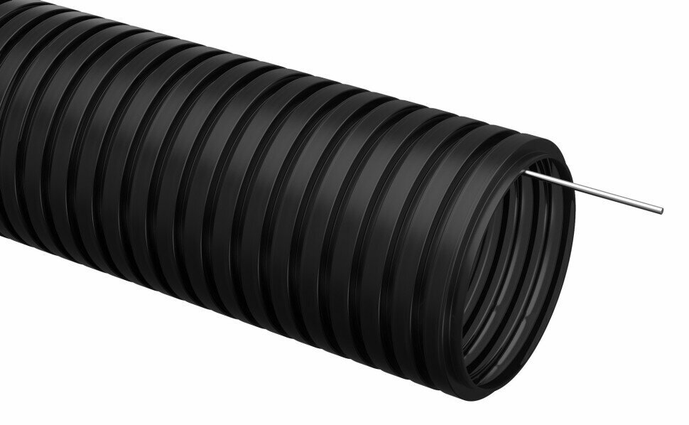 Труба гофр. гибкая П IEK CTG20-16-K02-025-1 внеш. D=16мм с протяжкой 25м чёрн.