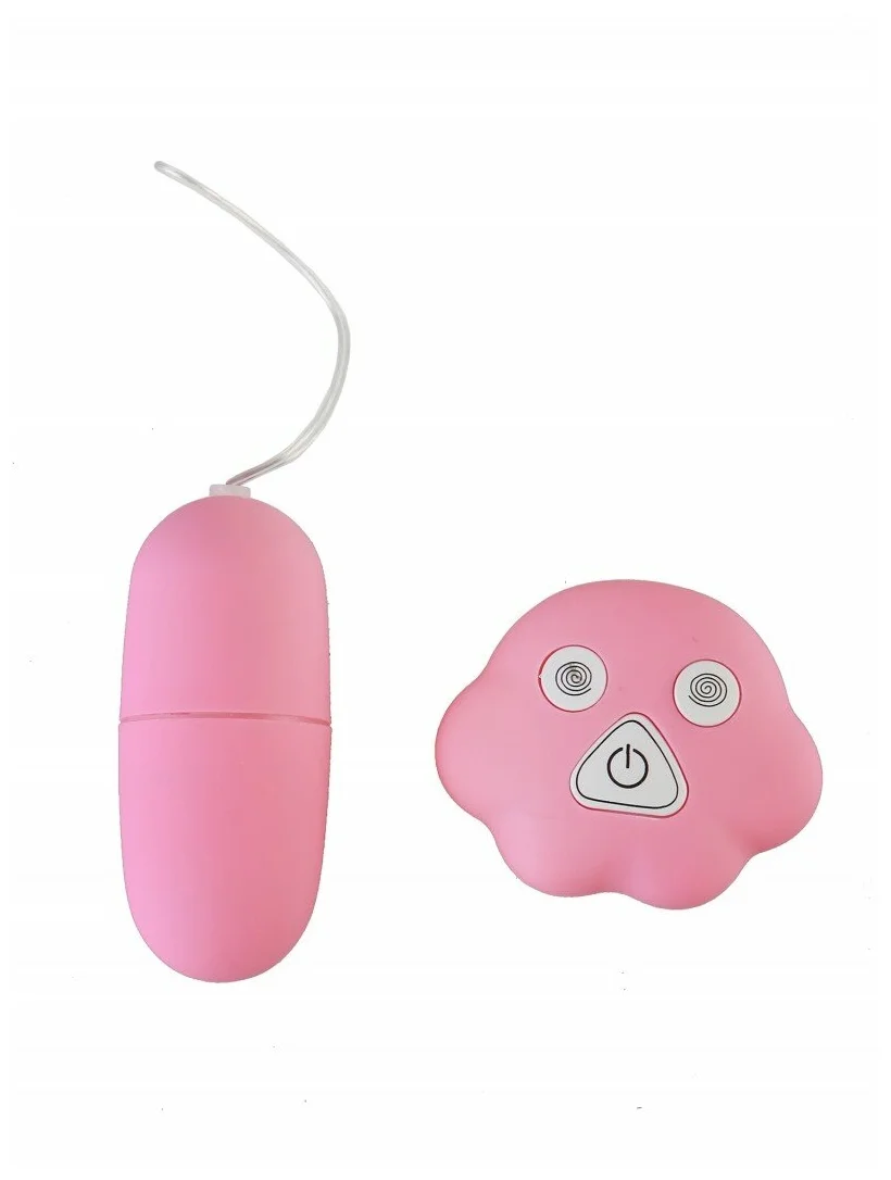 Виброяйцо с пультом управления розовое