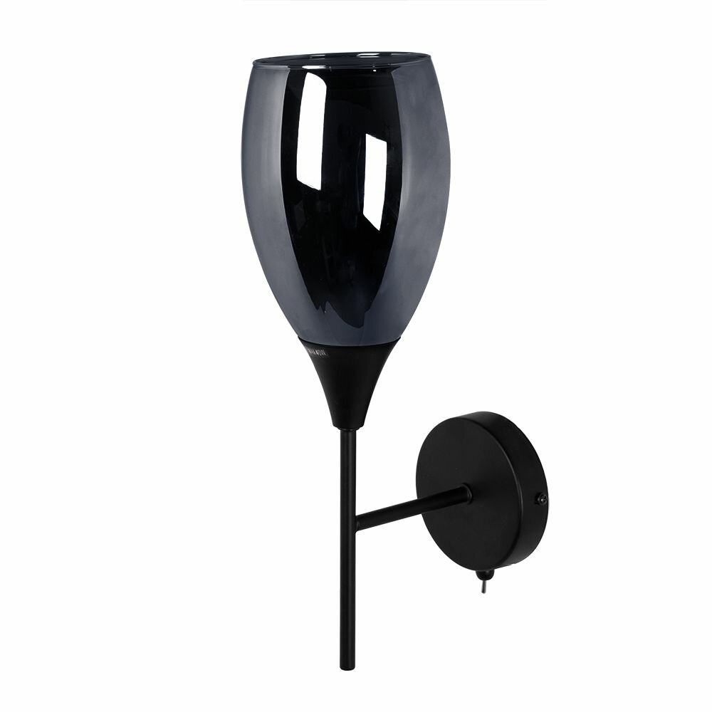 Бра Arte Lamp Barry 120x180x380 мм E14 цвет черный, арт. A7951AP-1BK