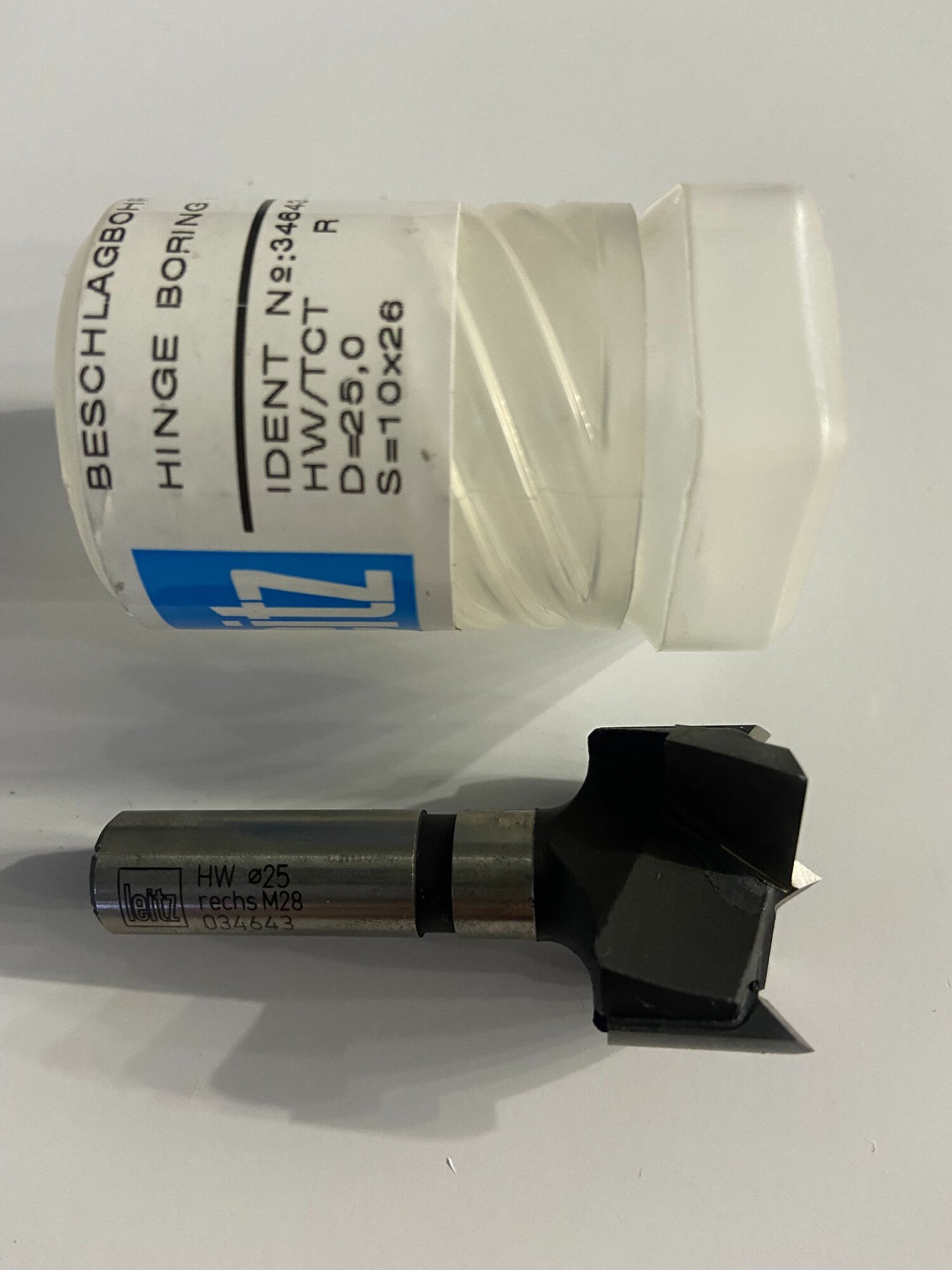 Сверла чашечные LEITZ для сверлильно присадочных станков D20, D25