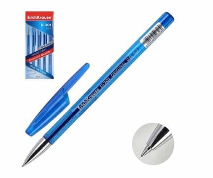 Ручка гелевая Er.Krause R-301 Original Gel 0.5мм 40318 синяя . Комплект из 12 ручек