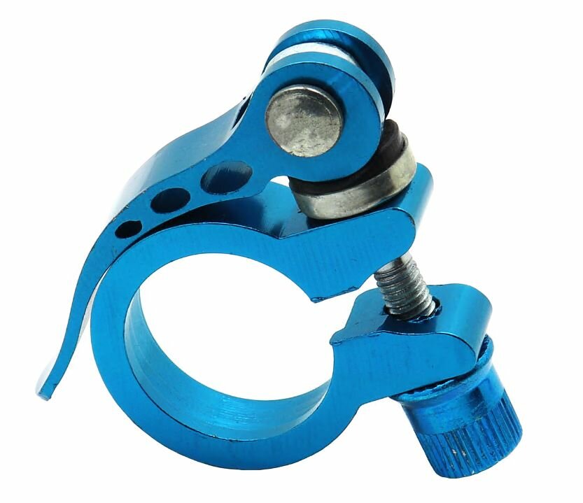 Зажим подседельный с эксцентриком 28,6 мм(синий)