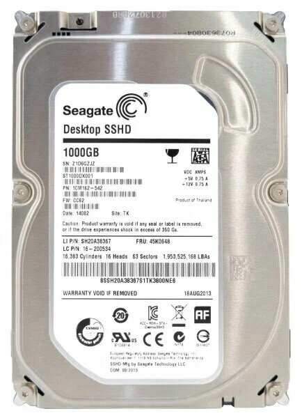 3.5" жесткий диск Seagate (ST1000DX001) 1ТБ, 7200Об/мин, 64МБ