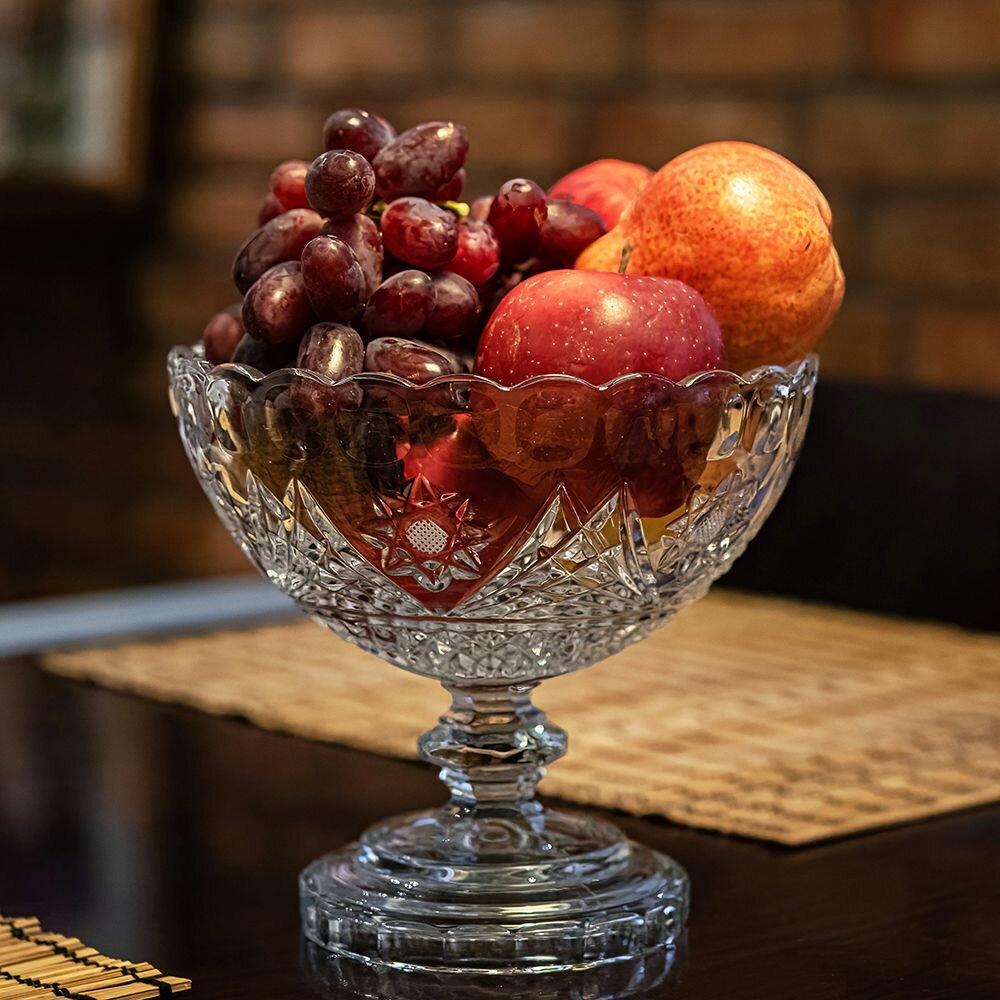 Ваза хрустальная для сервировки стола для фруктов Неман 9962/2 800/120
