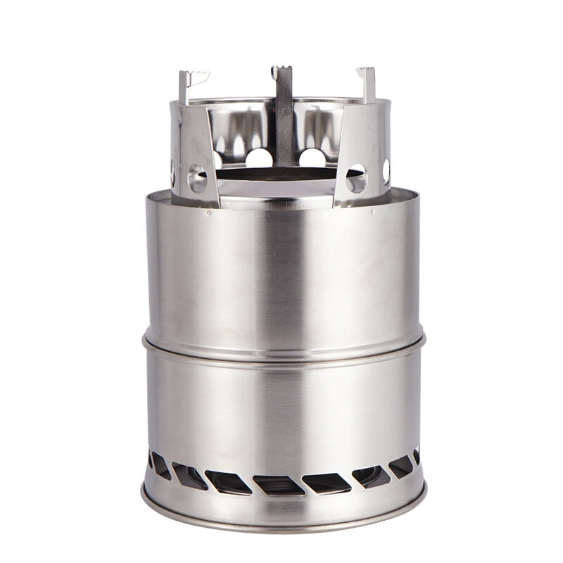 Уличная дровяная печь, с насадкой гриль, для пикника, нержавеющая сталь