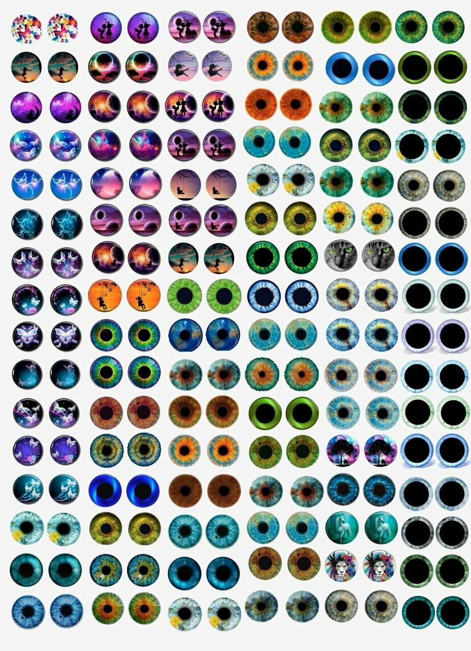 Глаза для кукол голографические