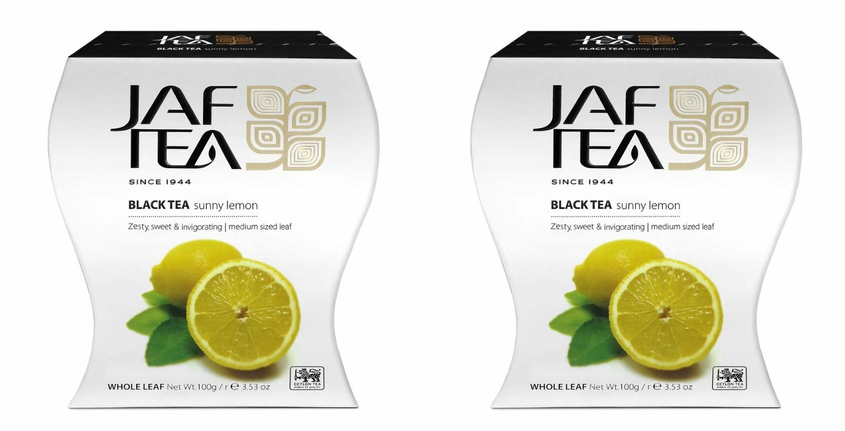 Jaf Tea Чай черный Sunny Lemon, 100 г, 2 уп