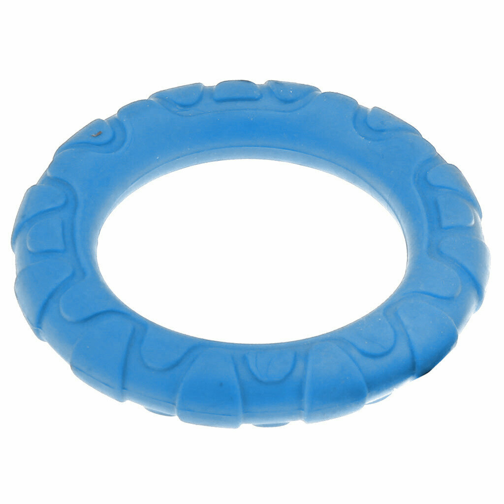 HOMEPET Игрушка для собак кольцо голубое, Foam TPR Puppy, диаметр 8,2 см