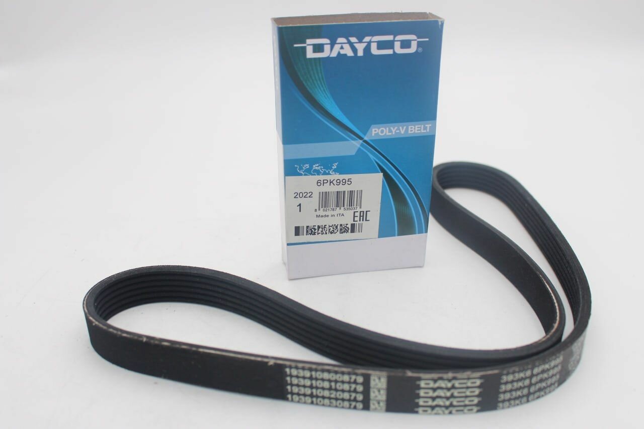 DAYCO Ремень генератора 6PK 995 (с конд.) 2190, Гранта, Калина арт. 6PK995