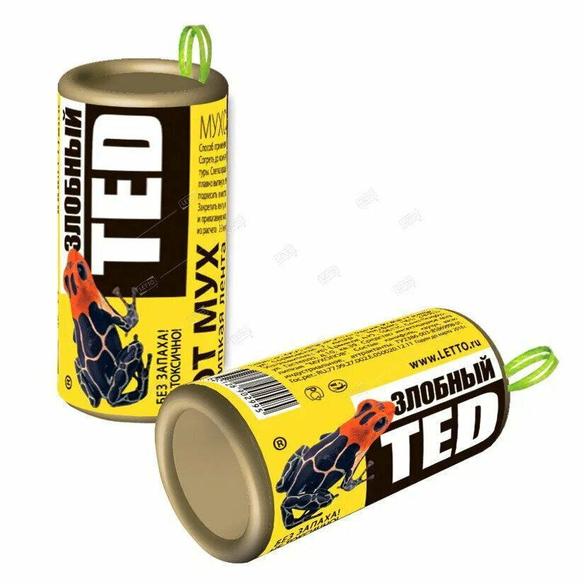 Злобный ТЭД липкая лента от мух Мухолов 3 шт