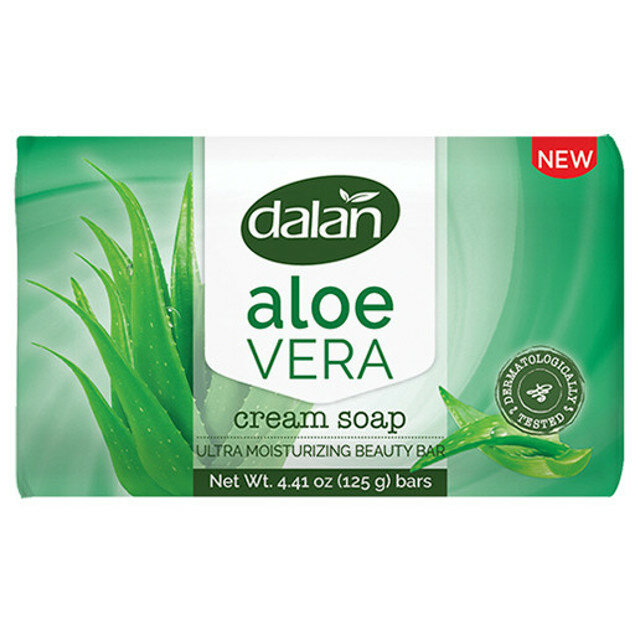 DALAN Cream Мыло Алое Вера 125 г для ухода за чувствительной кожей лица и тела