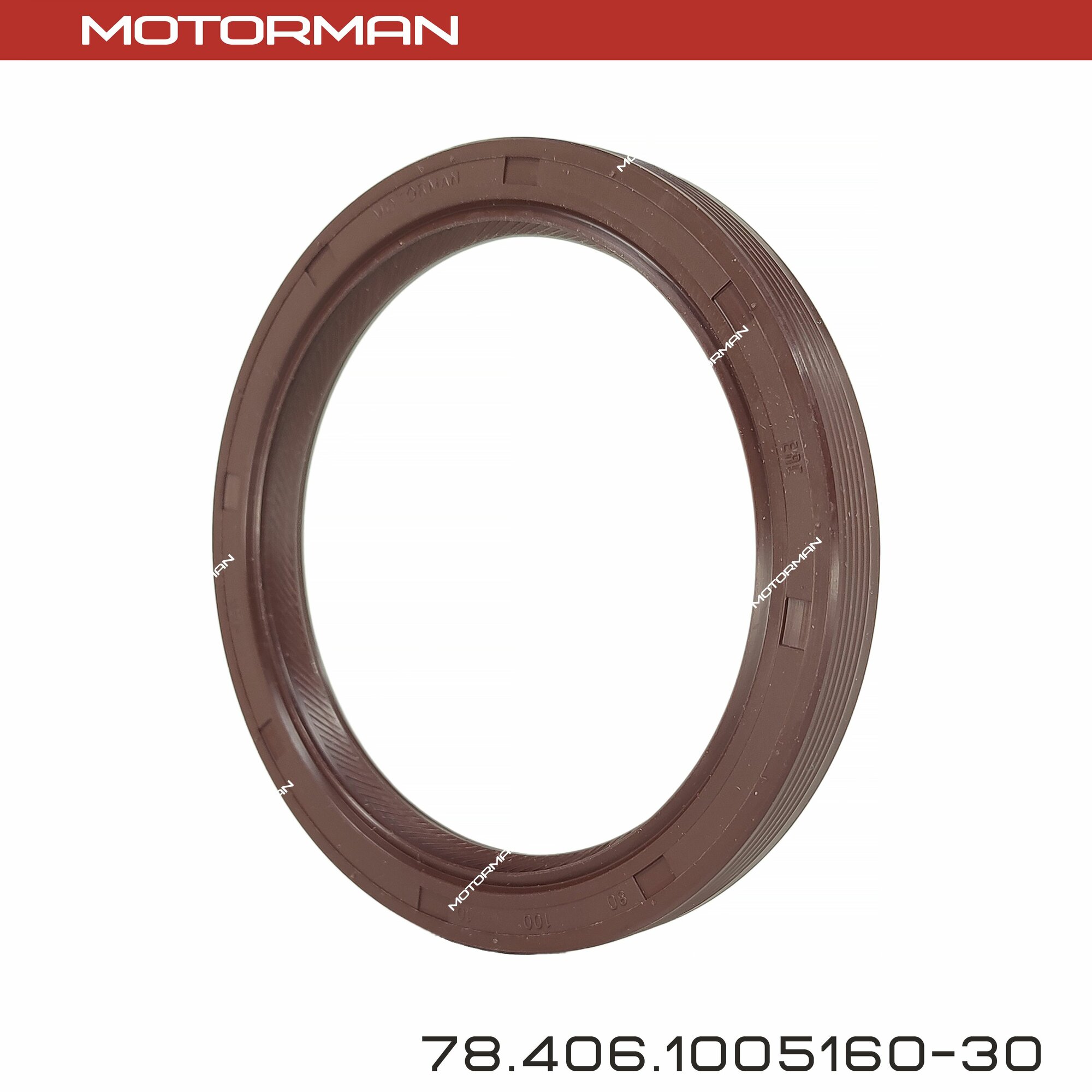 Сальник коленвала задний NBR 80x100x10. УМЗ-421, ЗМЗ-405, 406, 409, 514