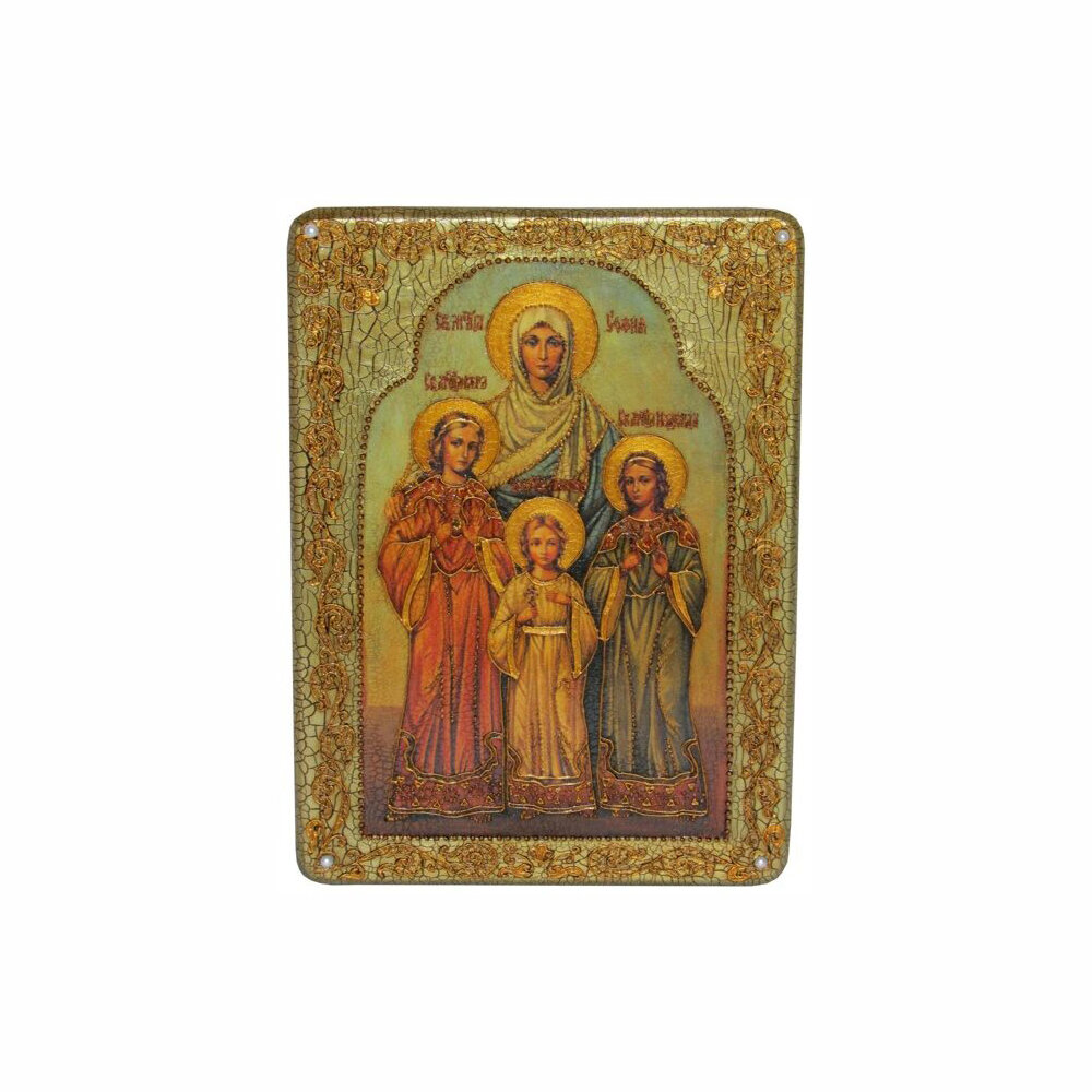 Икона аналойная Вера, Надежда, Любовь и мать их София 21*29 см 999-RTI-631m