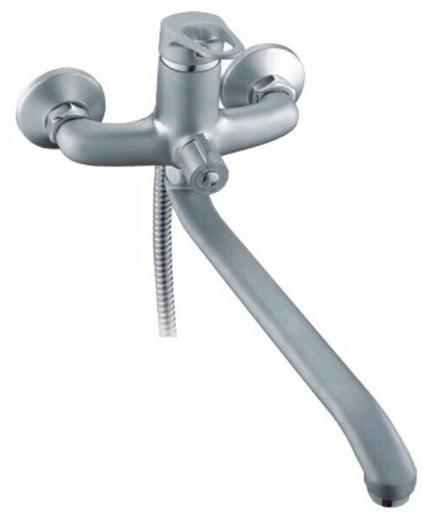 Смеситель Frap H13-1, для ванны, поворотный излив, цвет матовый с аксессуарами