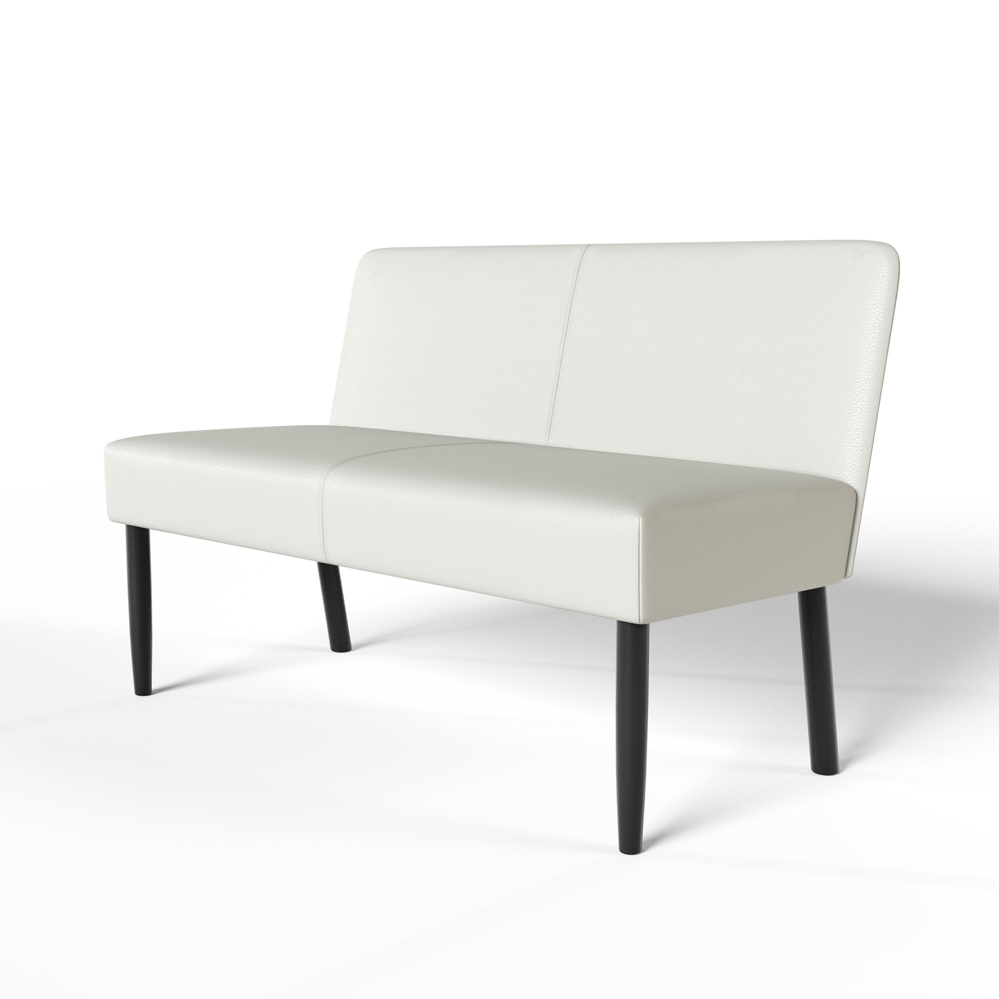 Диван SALON TRON, прямой, Мюнхен экокожа белый, 110х57х78 см