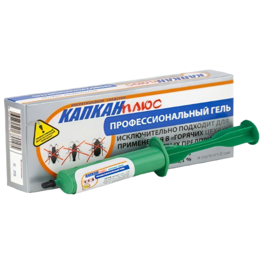 Капкан плюс гель от тараканов и муравьев, шприц с гелем 30 г