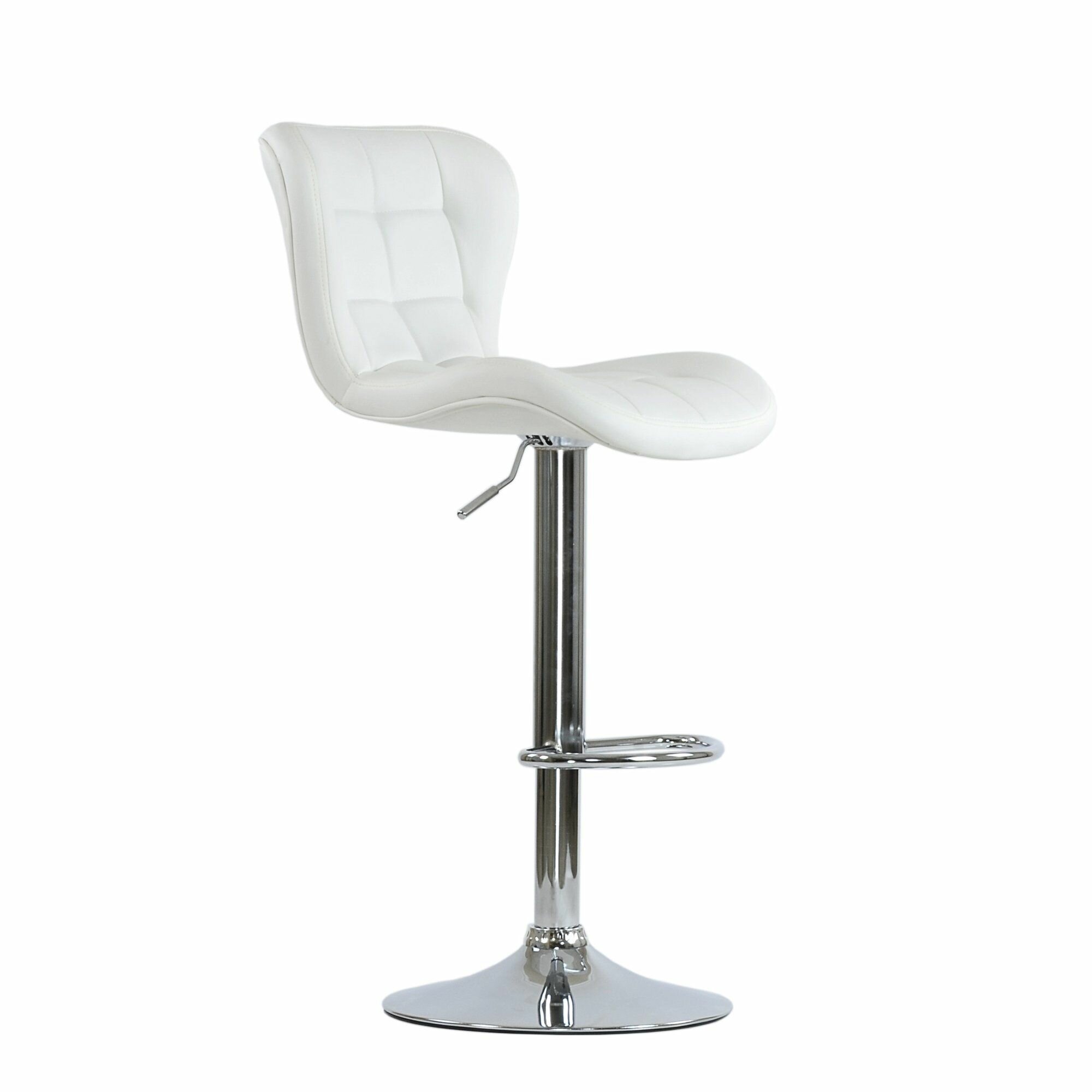 Стул N-30 First STOOL MARKET белый, экокожа, металл, мягкое сиденье, без подлокотников