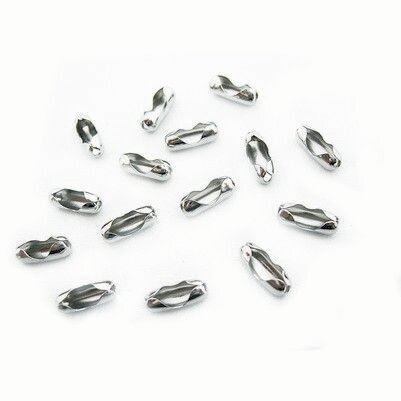 Замок для цепочки 2.4 мм серебро (100 шт)