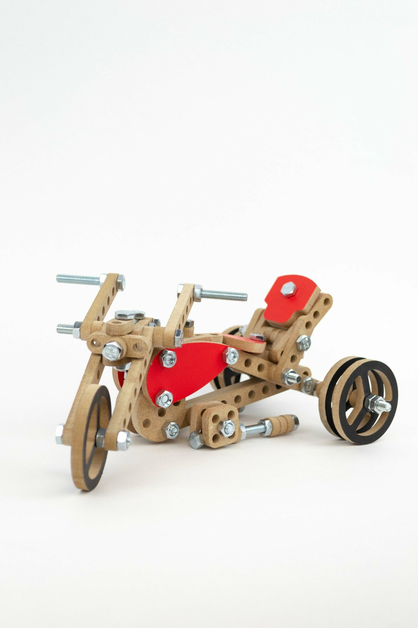 Деревянный конструктор для детей Мотоцикл / Купить деревянный конструктор Carolon