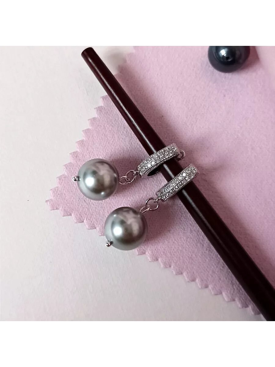 Серьги, жемчуг имитация