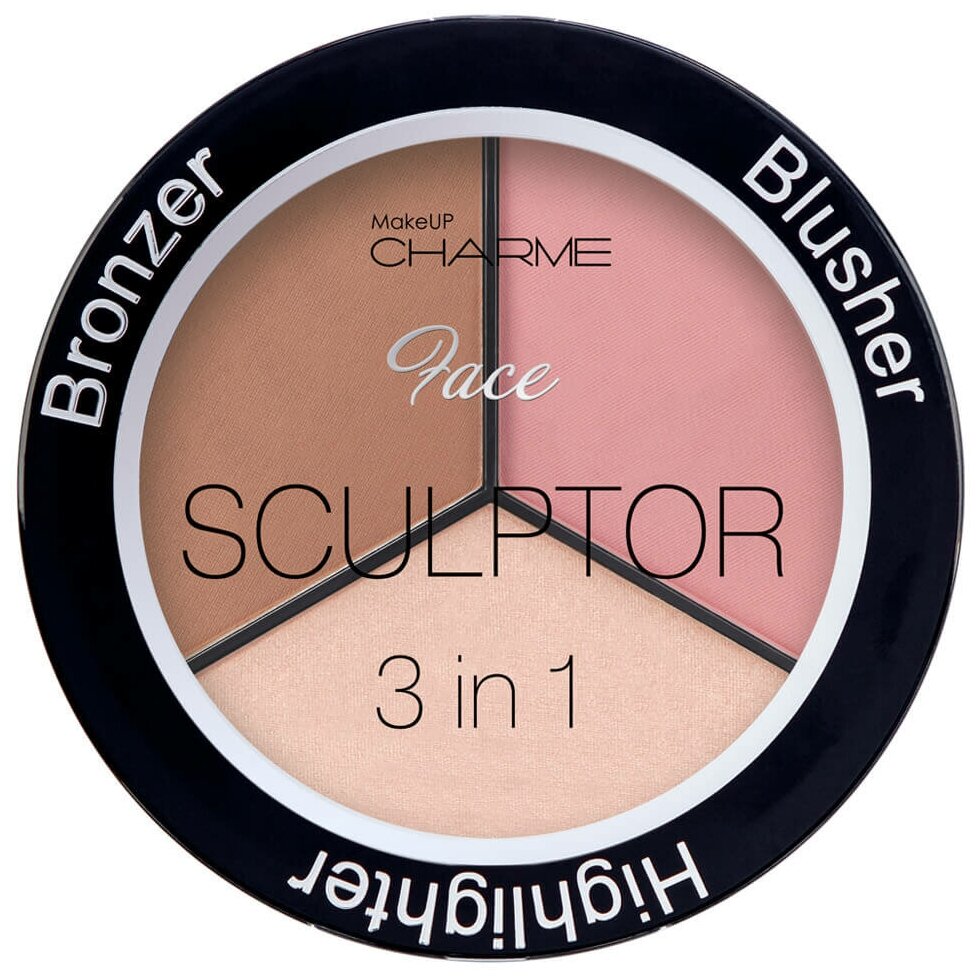 Charme Скульптор для лица 3 в 1, 10 розовый