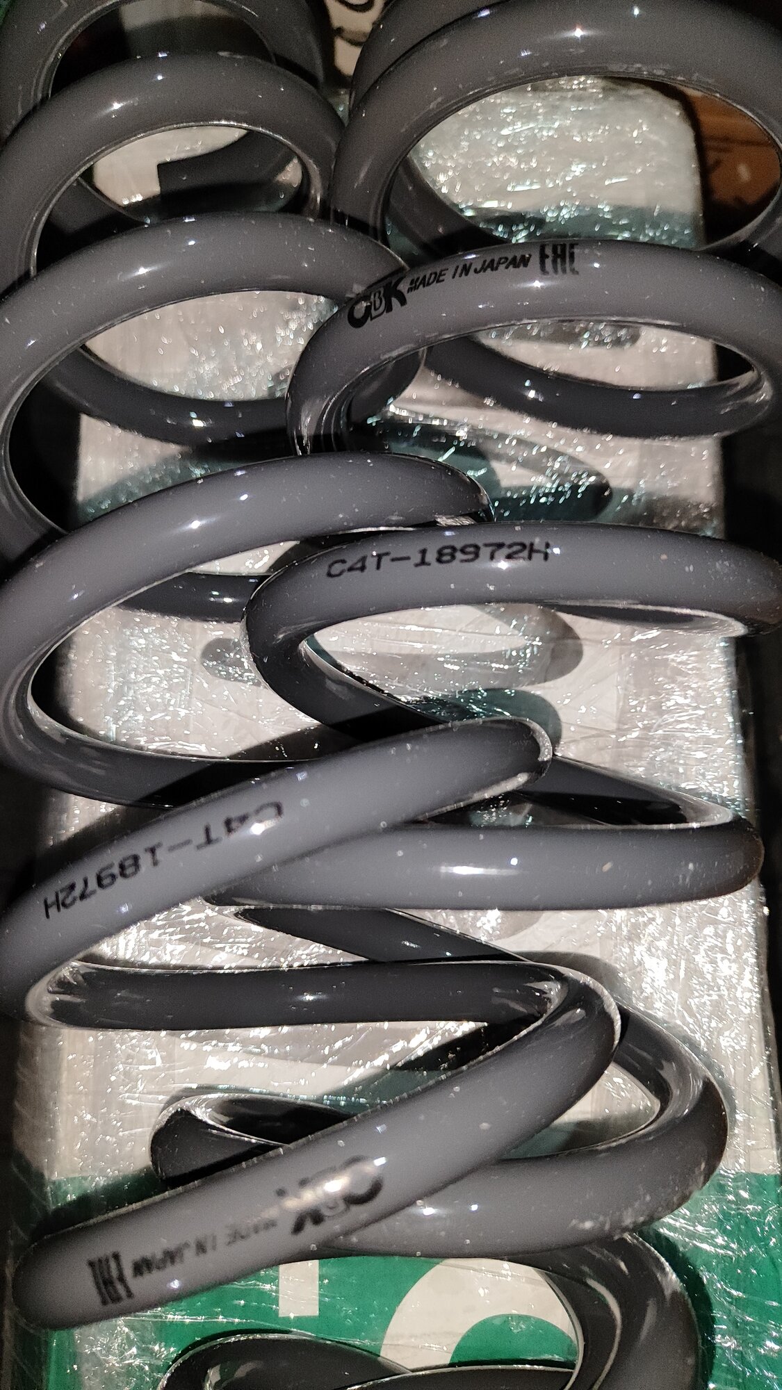 OBK C4T18972H Пружины ходовой части усиленная | задние прав/лев |, для Toyota Corolla / Fielder (e120), комплект 2 шт.