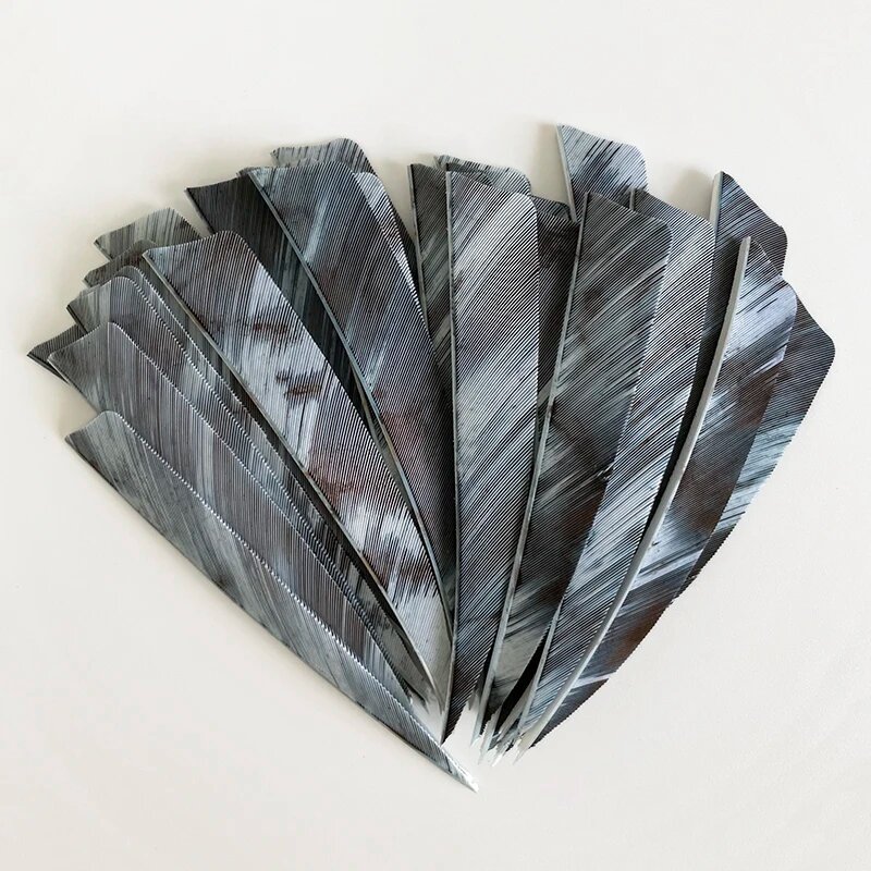 Камуфляжные перья для стрел из индейки RW, 4 дюйма, 50 шт