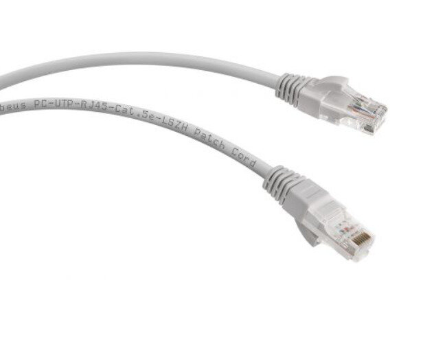 Кабель патч-корд UTP 5e кат. 3м. Cabeus PC-UTP-RJ45-Cat.5e-3m-LSZH