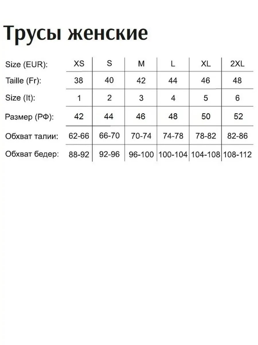 Трусы LUI et ELLE, размер 4/L, черный — фото 1