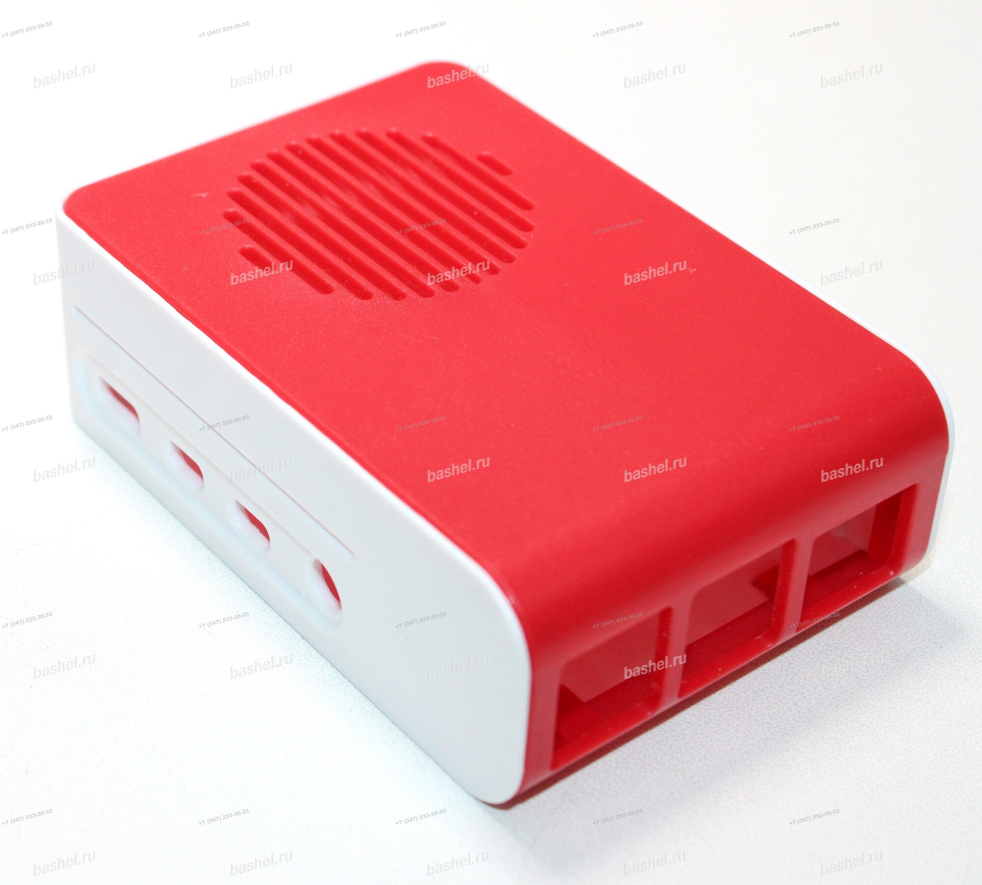 RPI4-PLASTIC-CASE (R/W), Корпус, для Raspberry Pi 4, красно-белый
