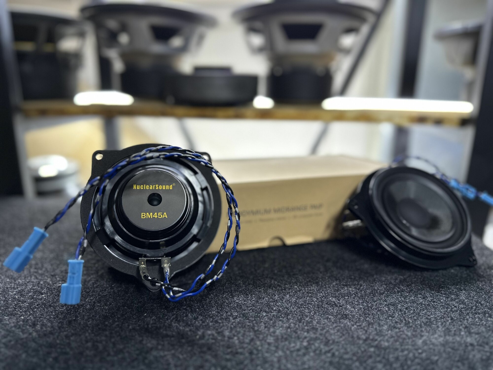 Nuclear Sound BM45A 4,5-дюйма для BMW,3.6 Ом, Min 60 Вт, Max 100 Вт