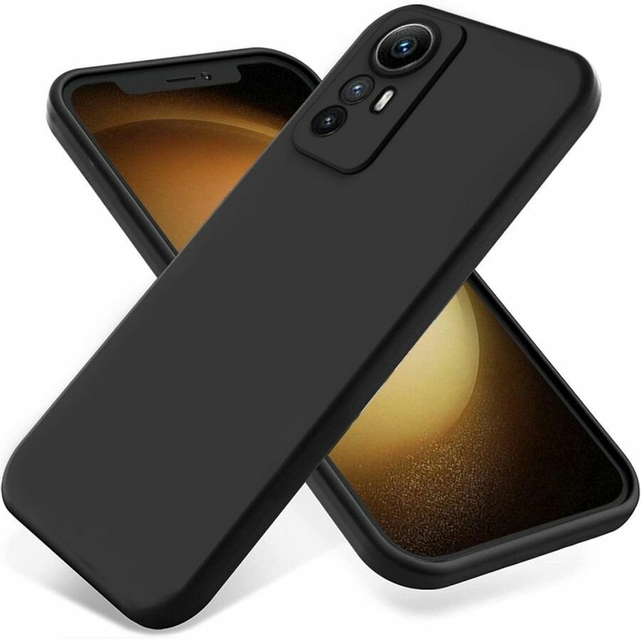 Силиконовая накладка Silky soft-touch для Xiaomi Redmi Note 12S 4G черный