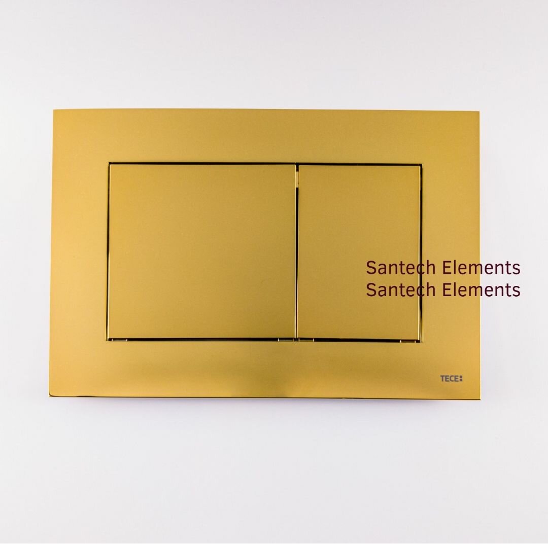 Панель смыва TECEnow с двумя клавишами 9240439 золото глянец