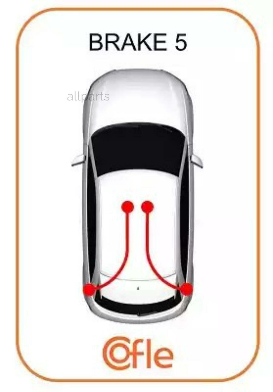 COFLE 11.6578 Трос стояночного тормоза лев задн RENAULT: CLIO(4)DR/BRAKE 12- 1485/1308 mm
