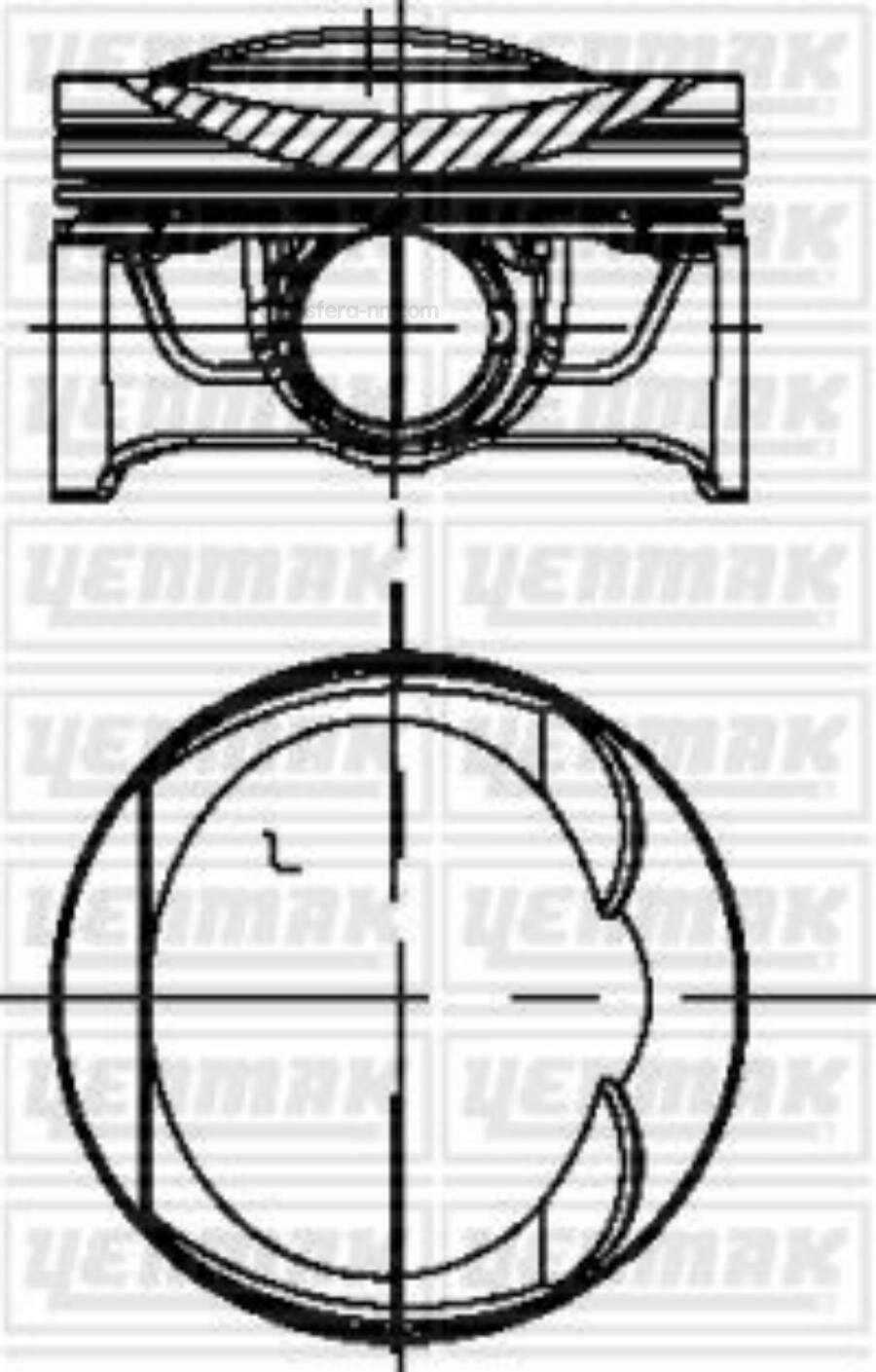 YENMAK 3904295050 поршень с кольцами! d82.50 + 0.50\ Audi A3/A4 1.8TFSI 16V CDHA 08>