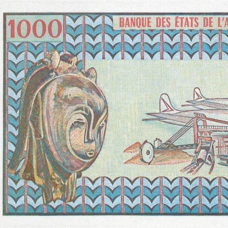 1000 франков 1984 Французский Камерун, сувенирная копия, банкноты и купюры редкие коллекционные