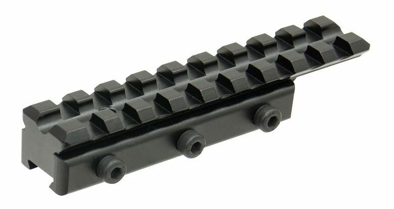 Адаптер UTG Picatinny на призму 9-11мм с выносом, 9 слотов