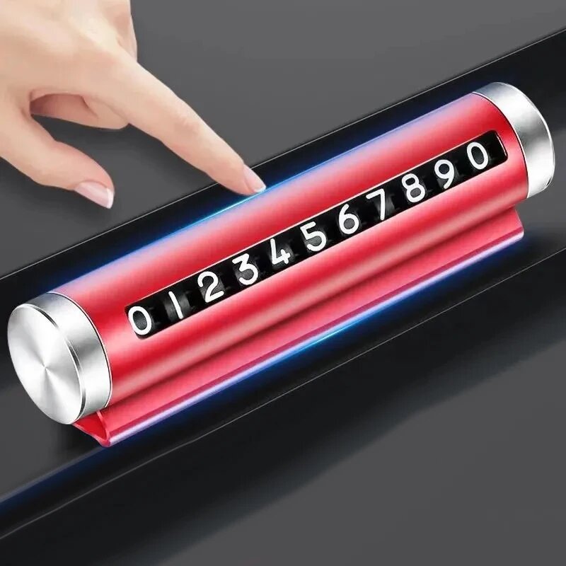 Металлическая Автомобильная Временная парковочная карта для Chery Tiggo 8 Arrizo 5 Pro Gx 5x EQ7 Chery Tiggo 7 Pro Красный