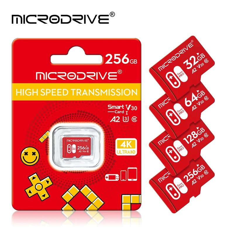 MicroDrive карта памяти Micro-SD 32GB 64GB 128GB 256GB 64 ГБ