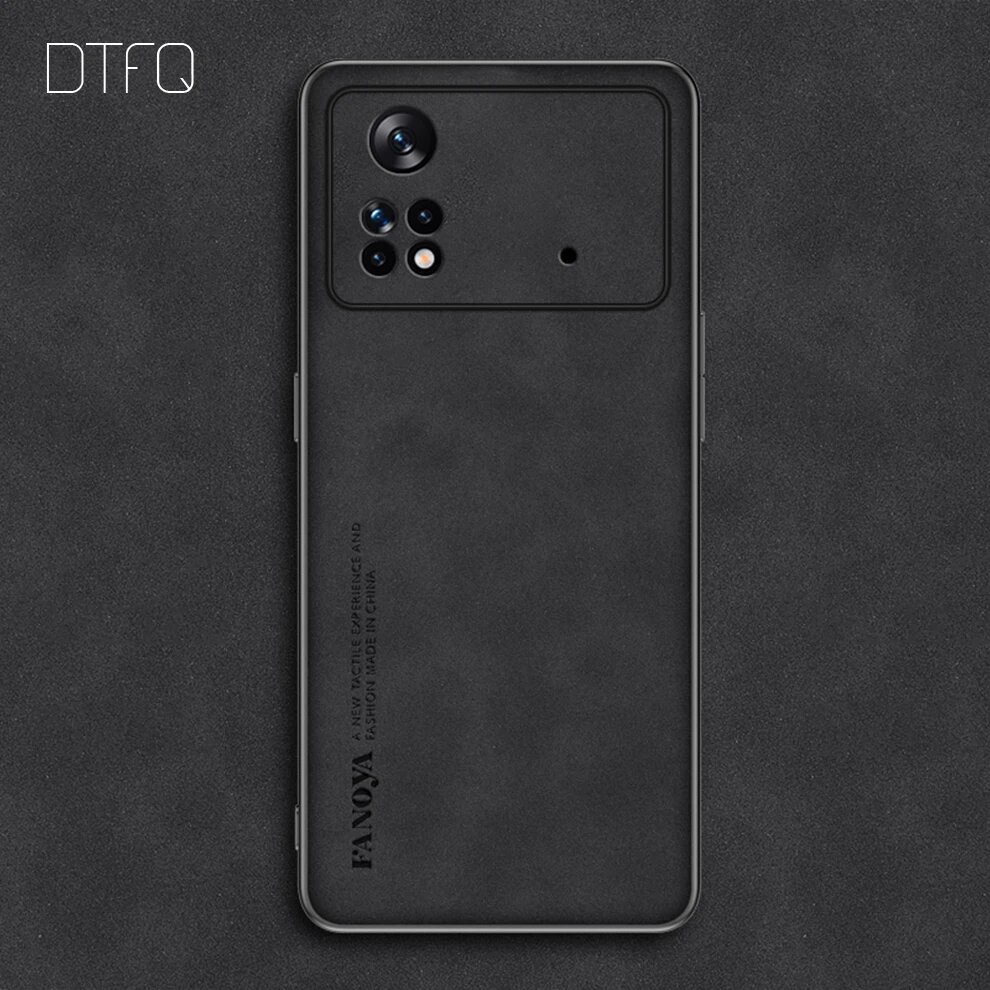 Чехол для POCO M4 Pro Роскошный кожаный чехол с узором для POCO M4 Pro 5G M4 Pro 4G Противоударный винтажный кожаный чехол для POCO X4 Pro 5G Black, For POCO M4 Pro 4G