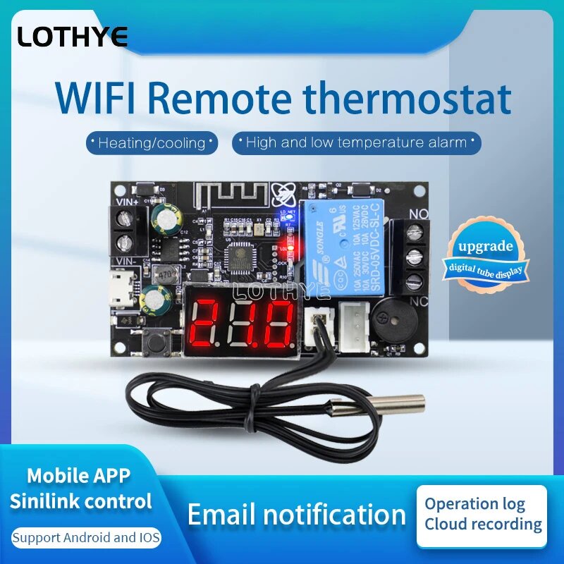 WIFI термостат LOTHYE XY-WFTX с управлением через APP