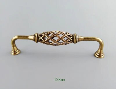 Бронзовые ручки для шкафов 128mm