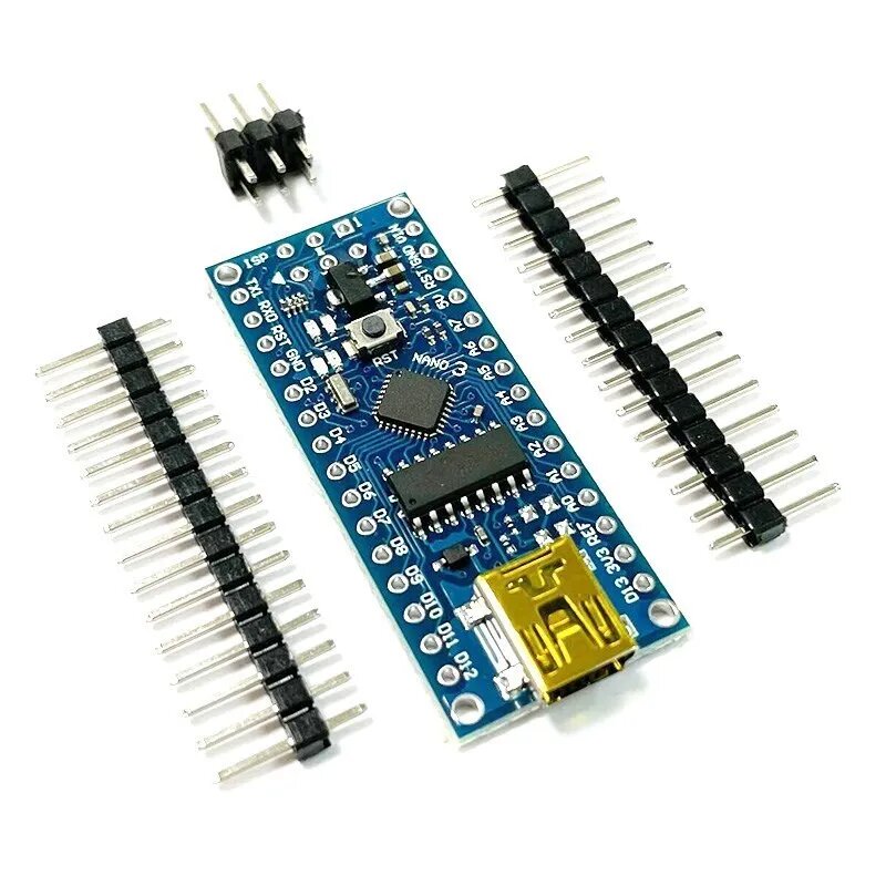 Совместимый красный контроллер для Nano Mini USB с Загрузчиком для драйвера Arduino CH340 16 МГц ATMEGA168P