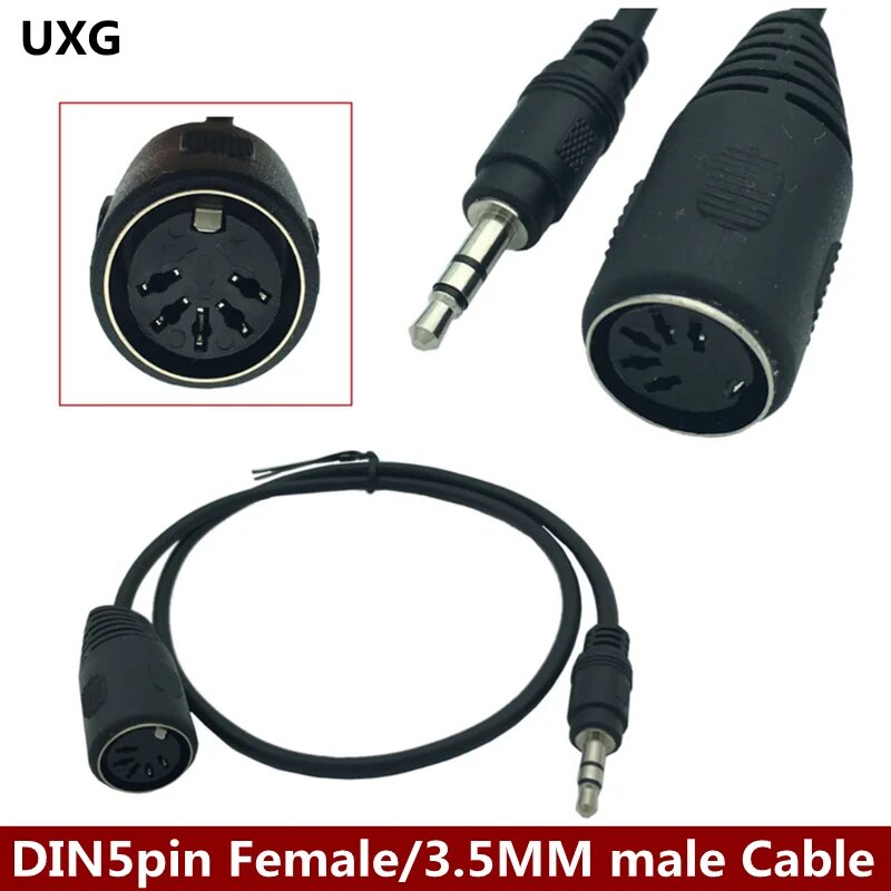 UXG Кабель-переходник DIN 5 pin - 3,5 мм 0,5 м / 1 м / 1,5 м 1,5 м