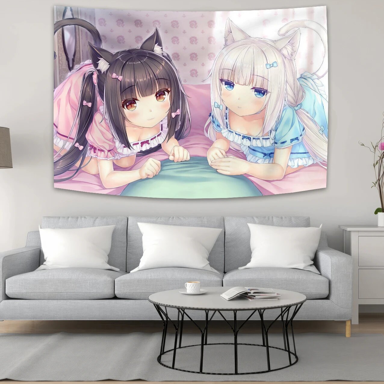 Аниме гобелен NEKOPARAs 90x150 см, цвет H