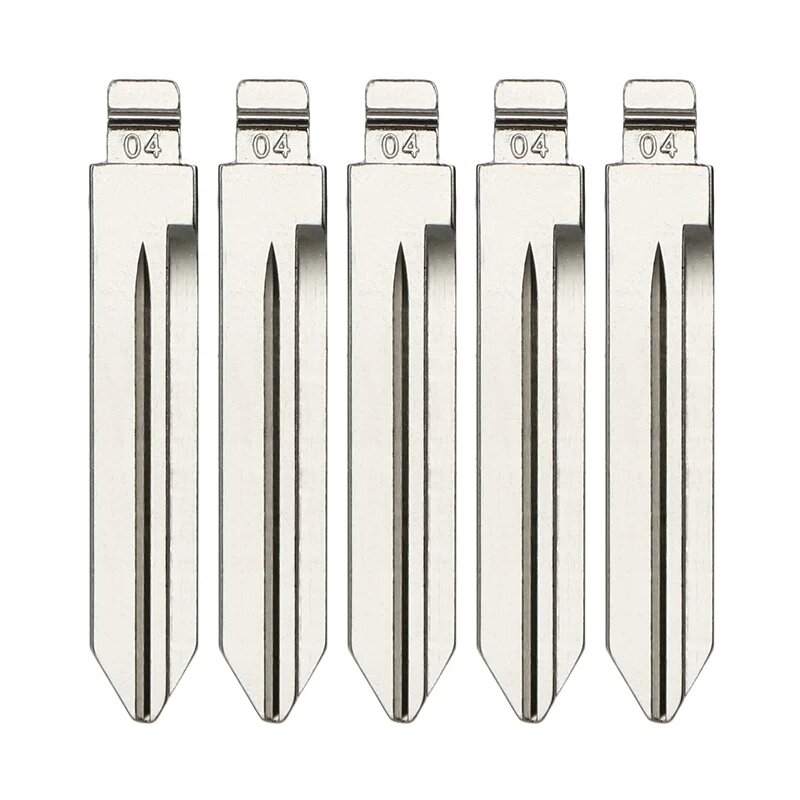 1 комплект/5 шт. лезвие автомобильного ключа для Jeep Dodge Chrysler #04, Металлическая Автомобильная откидная головка ключа дистанционного управления KD автоматическое полотно ключа, запасные аксессуары